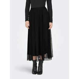 Only Damen Only Maxirock &raquo;ONLLAVINA SKIRT JRS&laquo; Polyester schwarz XS (34)
