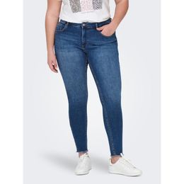 Only Carmakoma Damen Only CARMAKOMA Skinny-fit-Jeans &raquo;CARWILLY REG SK ANK RW DNM TAI263 NOOS&laquo; blau 50, L&auml;nge 32