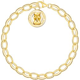 Thomas Sabo Damen Thomas Sabo Charm-Armband &raquo;Thomas Sabo x HARIBO Schmuck: Charm-Armband&laquo; gold 17, Silber 925 (recycelt)