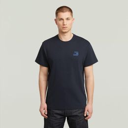 G-Star Raw G-Star Herren G-STAR T-Shirt &raquo;Chest Logo&laquo; Rundhals, Regular Fit blau L