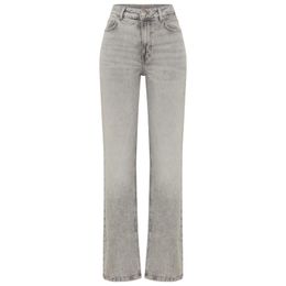 BOSS Orange Damen BOSS Orange Straight-Jeans &raquo;ADA HR SLIT Premium Damenmode&laquo; mit Schlitz am Saum, hohe Leibh&ouml;he 26, L&auml;nge 34
