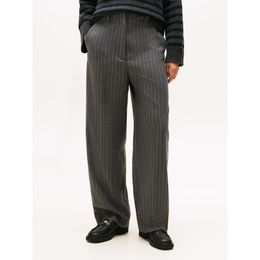 Tommy Hilfiger Damen Anzughose &raquo;PINSTRIPE LOOSE STRAIGHT PANT&laquo; mit Nadelstreifen grau 38, N-Gr