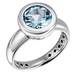 Firetti Damen Fingerring &raquo;Schmuck Geschenk Silber 925 Damenring Kreis rund Solit&auml;r&laquo; mit Topas (behandelt) 58, Silber 925 (Sterlingsilber), 2,3mm