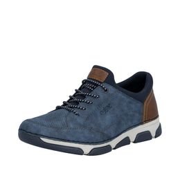 Rieker Herren Slip-On Sneaker Slipper, Schlupfschuh, Halbschuh, Freizeitsneaker mit Gummizug blau 40