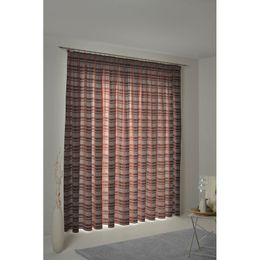 WIRTH Vorhang &raquo;Laufenberg&laquo; Multifunktionsband 1 Stk. tlg. orange Jacquard, Baumwolle, Polyester 145cm, Multifunktionsband, 132cm