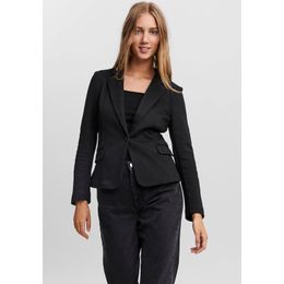 V&eacute;ro Moda Vero Moda Damen Jerseyblazer &raquo;VMJULIA LS BLAZER&laquo; Materialmix schwarz 36