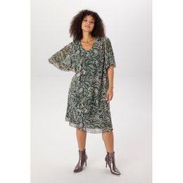 Aniston Plus Damen Aniston PLUS Meshkleid mit Fl&uuml;gel&auml;rmelchen - NEUE KOLLEKTION 54, N-Gr