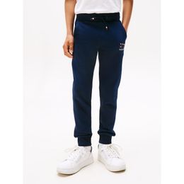 Tommy Hilfiger Jungen Sweathose &raquo;TOMMY FLAG HILFIGER SWEATPANT&laquo; mit Tunnelzug, Logo blau 74, N-Gr