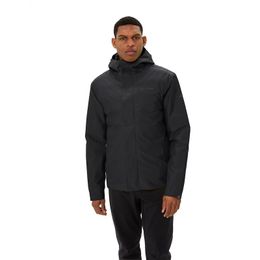 Vaude Herren Vaude Regenjacke &raquo;MEN'S CYCLIST WARM RAIN JACKET II&laquo; mit Kapuze sportlicher Stil, regular fit, wasserdicht, atmungsaktiv schwarz XL