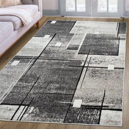 OTTO home Teppich &raquo;Deblin&laquo; rechteckig 9 mm H&ouml;he weicher Flor, Kurzflor, Karo-Design, modern, geometrisches Muster braun Kunstfaser B : 120cm 1 Stk., 