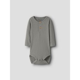 name it Jungen Langarmbody &raquo;NBMKAB LS BODY NOOS&laquo; grau 62, N-Gr