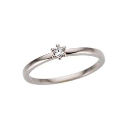 Firetti Damen Goldring &raquo;Schmuck Geschenk Gold 333 Damenring Verlobungsring Goldring Solit&auml;r&laquo; mit Brillant wei&szlig; 19, 0,09 P2 = erkennbare Einschl&uuml;sse, 
