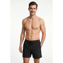JOOP! Herren JOOP! Badeshorts &raquo;Solid&laquo; Cornflower-Logo, kurze Seitenschlitze schwarz XXL, N-Gr