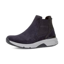 Rollingsoft Damen rollingsoft Chelseaboots Plateau, High Top-Sneaker, Schn&uuml;rschuh mit Grip-Profil blau 38