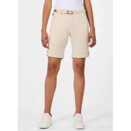 Ragwear Damen Bermudas &raquo;YOTO&laquo; Elastischer Twill, leicht gepeached und mit G&uuml;rtel 28, N-Gr