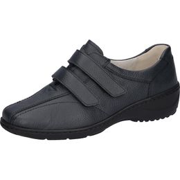 Waldl&auml;ufer Waldl&auml;ufer Damen Klettschuh &raquo;KYA&laquo; Slipper, Bequemschuh in Komfortweite H (= sehr weit) blau 7 (40,5)
