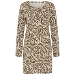 Vivance Dreams By Lascana Damen Vivance Dreams by Lascana Nachthemd Ohne Taschen mit naturfarbenen Prints braun 44/46, N-Gr