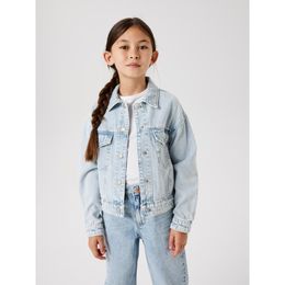 name it M&auml;dchen Jeansjacke &raquo;NKFMILA DNM JACKET 8510-ZA NOOS&laquo; ohne Kapuze in leicht verk&uuml;rzter, klassischer Form blau 128