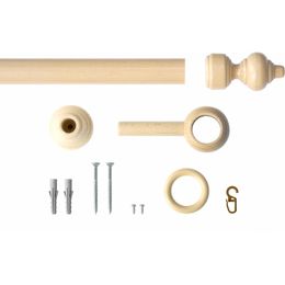 GOOD LIFE Gardinenstange &raquo;Trend&laquo; &Oslash; 28 mm 1 l&auml;ufig-l&auml;ufig Fixma&szlig; braun B/L: 140cm &Oslash; 28mm, 1 l&auml;ufig