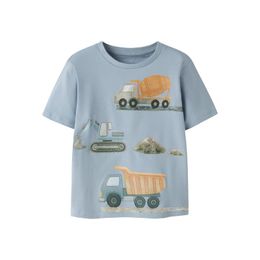 name it Jungen T-Shirt &raquo;NMMJAVOL SS NREG TOP&laquo; Baumwollmischung, regular fit blau 110