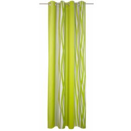 WIRTH Vorhang &raquo;Brooklyn&laquo; &Ouml;sen 1 Stk. tlg. gr&uuml;n Polyester 150cm, &Ouml;sen, 145cm