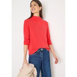 Cecil Damen Stehkragenpullover mit gro&szlig;em Kragen rot M (40)