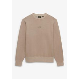 Superdry Herren Sweatshirt &raquo;MICRO LOGO CREW&laquo;, mit Micro-Marken-Logo beige 3XL
