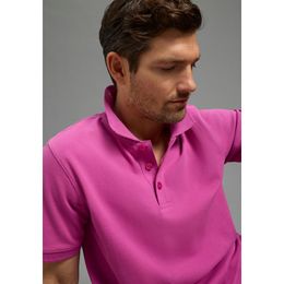 MAN'S WORLD Man's World Herren Poloshirt Kurzarm, lockere Passform, unifarben pink 40/42 (XS)