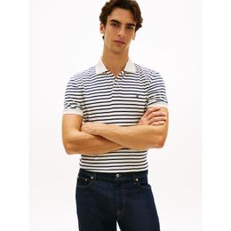 Tommy Hilfiger Herren Poloshirt &raquo;LIQUID COTTON REGULAR SEASONAL&laquo; mit Logostickerei wei&szlig; M