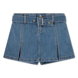Levi's Kids M&auml;dchen Levi's Kids Skort &raquo;LVG PLEATED SKORT W BELT&laquo; Denim-Rock-Shorts mit Jeans-G&uuml;rtel / f&uuml;r Girls blau 8 (128)
