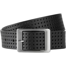 bonprix Herren bonprix H&uuml;ftg&uuml;rtel aus echtem B&uuml;ffelleder, verschiedene Gr&ouml;&szlig;en schwarz 90