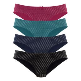 s.Oliver Damen s.Oliver Bikinislip 4er-Pack, aus elastischer Baumwolle bunt 44/46