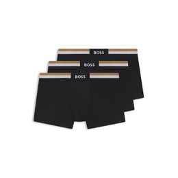 BOSS Herren BOSS Trunk &raquo;Trunk 3P Motion&laquo; Packung, 3er-Pack, 3 Stk. mit elastischem Bund schwarz M (50), 3 Stk.