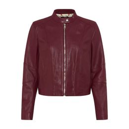 BOSS Orange Damen BOSS Orange Lederjacke &raquo;Saleste Premium Damenmode&laquo; aus fein genarbtem Leder rot 38 Trachtenmode