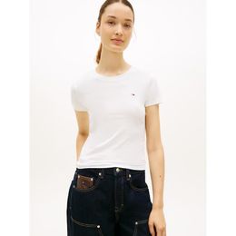Tommy Jeans Damen Kurzarmshirt &raquo;TJW 3PACK C-NECK TEE&laquo; Packung, 3er-Pack, 3 Stk. Slim, unifarbenes Design wei&szlig; S (36)