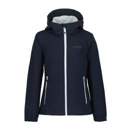 Icepeak M&auml;dchen Softshelljacke &raquo;Icepeak KOBRYN JR&laquo; mit Kapuze mit Kapuze, gerader Abschluss, atmungsaktiv, wasserabweisend blau 164