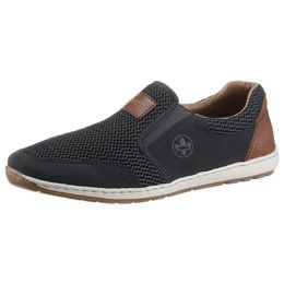 Rieker Herren Slipper Sommerschuh, Schlupfschuh, Freizeitschuh mit kontrastfarbenen Bes&auml;tzen bunt 41