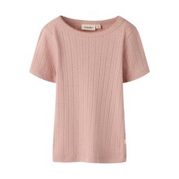 Lil' Atelier M&auml;dchen T-Shirt &raquo;NMFRACHEL SS SLIM TOP LIL NOOS&laquo; Baumwollmischung, regular fit rosa 116