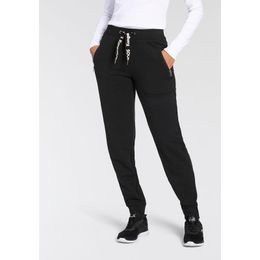 Kangaroos Damen Kangaroos Jogginghose mit Zippertaschen und Logo Band schwarz 36, N-Gr