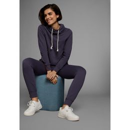 OCEAN SPORTSWEAR Damen Jogginganzug &raquo;Essentials Joggingsuit&laquo; Set, 2 Stk. mit Lederimitat-Details blau 42
