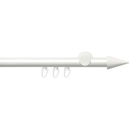 Liedeco Gardinenstange &raquo;Innenlaufgarnitur 20 mm Power Spitze&laquo; &Oslash; 20 mm 1 l&auml;ufig-l&auml;ufig Fixma&szlig; Gardinenstange Komplett wei&szlig; Aluminium B/L: 120cm &Oslash; 20mm, 1 Stk.,