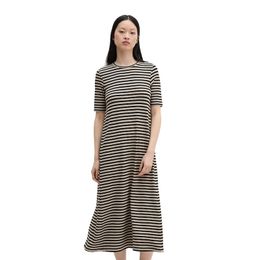 Marc O'Polo Marc O'polo Damen Marc O'Polo Jerseykleid Ohne Taschen A-Shape aus TENCEL Modal gestreift schwarz-wei&szlig; XS, N-Gr