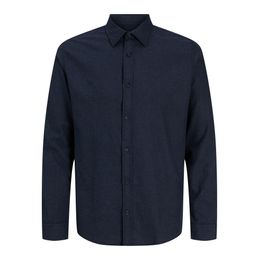 Jack & Jones Plus Jack & Jones Plus Button Up Shirt 'JJEFIELD' male size 8XL marine blue