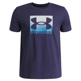 Under Armour Jungen T-Shirt &raquo;UA B BOXED SPORTS UPDATE SS&laquo; Kurzarm, mit Rundhalsausschnitt, aus leichtem, weichem Material blau M