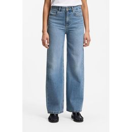 BOSS Orange Damen BOSS Orange Weite Jeans &raquo;MARLENE HR 12.0 Premium Damenmode&laquo; mit hohem Bund, Wide Leg blau 26, L&auml;nge 34