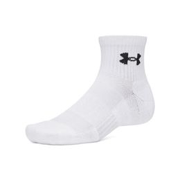 Under Armour Herren Sportsocken &raquo;UA PERFORMANCE COTTON 3P QTR&laquo; Packung, 3 Paar tlg. f&uuml;r vielseitige Eins&auml;tze, mit strategischen Netzstoffeins&auml;tzen 