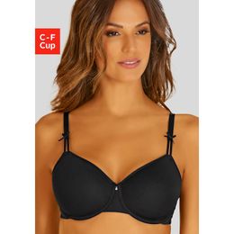 Lascana Minimizer-BH mit nahtlos vorgeformten Spacer-Schalen, Basic Dessous schwarz 105, Cup C Minimizer-BH