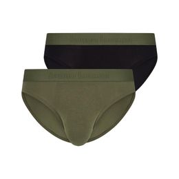 Bruno Banani Herren Slip &raquo;Flowing&laquo; mit Logobund schwarz M