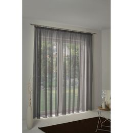 WIRTH Vorhang &raquo;LORCA&laquo; Kr&auml;uselband 1 Stk. tlg. braun Obermaterial: 66% Polyester, 34% Baumwolle 150cm, Kr&auml;uselband, 132cm