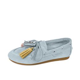 Tamaris Damen Bootsschuh Slipper, Schlupfschuh, mit farbigen Quasten 39